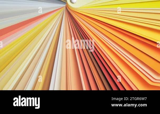 The graphic designer chooses colors from the color palette guide ...