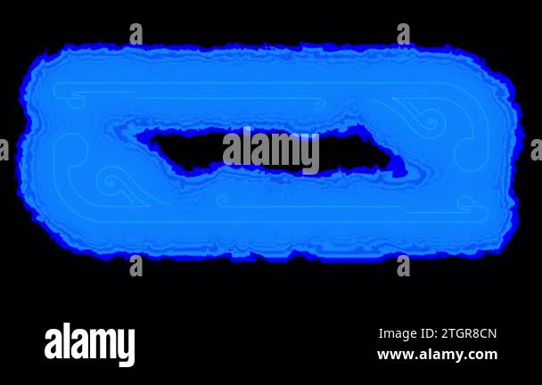 Smoky Neon Shape animation with transparent background Stock Video ...