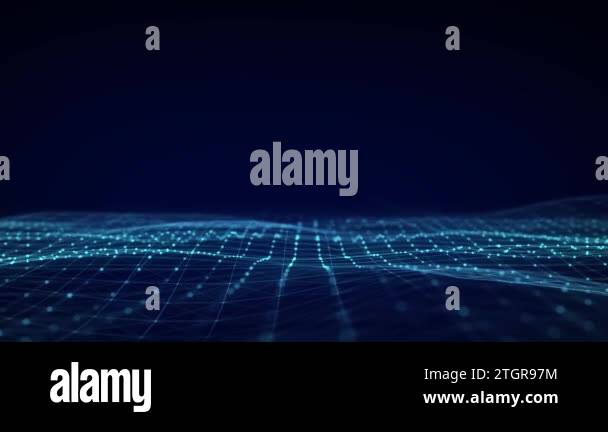 3d Digital Dynamic Wave Flow Digital Structure Secure Cybersecurity
