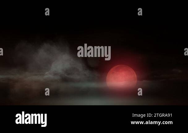 horror moon in 4k Stock Video Footage - Alamy