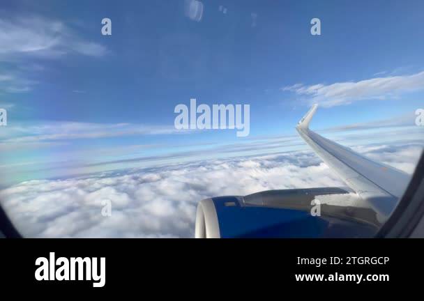 Airplane wing seen from passenger Stock Videos & Footage - HD and 4K ...