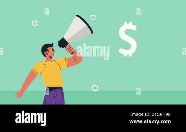 Man using bullhorn Stock Videos & Footage - HD and 4K Video Clips - Alamy
