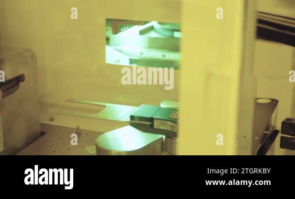 Silicon wafer production in a semiconductor manufacturing facility ...