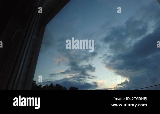 cloud timelapse. 4K timelapse. colorful dark sunset clouds Footage ...