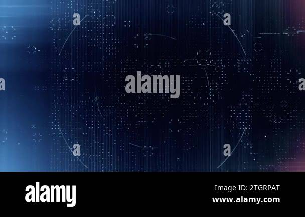 4k abstract dark digital grid data communication technology background ...
