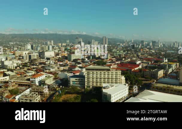 Cityscape: Cebu city with modern buildings, skyscrapers and business ...