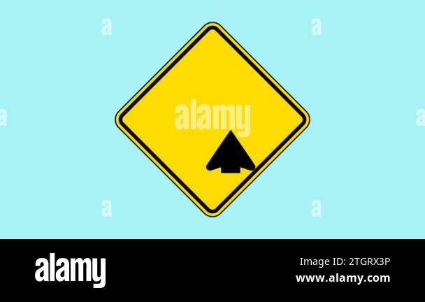 Turn ahead road sign Stock Videos & Footage - HD and 4K Video Clips - Alamy