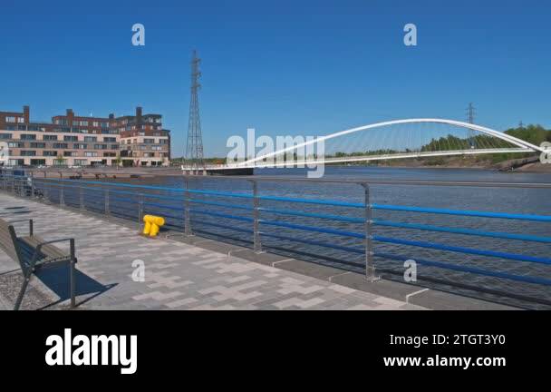 View modern pedestrian bridge Stock Videos & Footage - HD and 4K Video ...