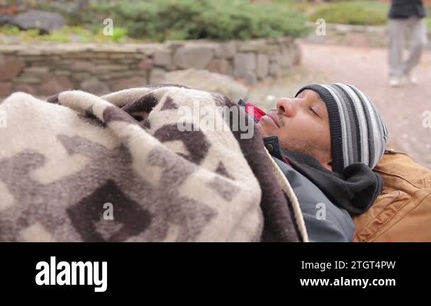 Homeless man sleeping in city Stock Videos & Footage - HD and 4K Video ...