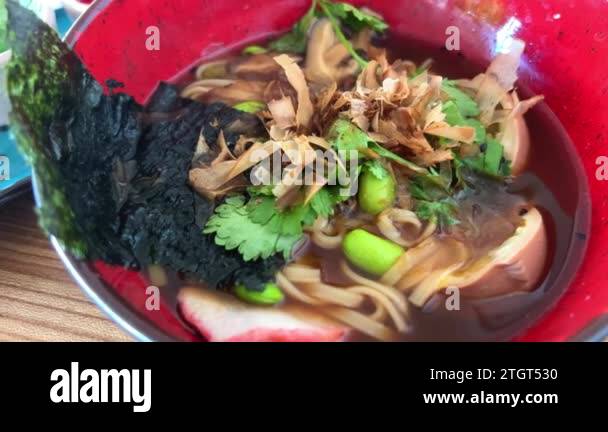 Spicy Sichuan Dandan noodles ramen with spicy dumplings combo in the ...