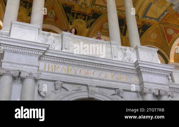 Great Hall in the Library of Congress Building (Thomas Jefferson ...