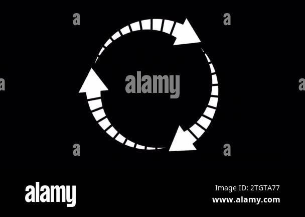 Loading Circle, Video. Loading Animation Icon on Transparent Background ...