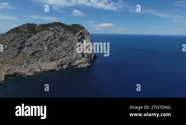 An aerial view of the Mediterranean from Palma on the Spanish island of ...