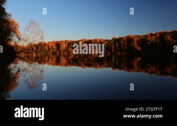 Autumn trees reflecting lake Stock Videos & Footage - HD and 4K Video ...