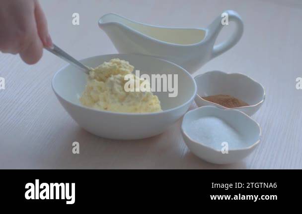 Vanilla curd Stock Videos & Footage - HD and 4K Video Clips - Alamy