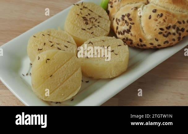 Smelly cheese. Stinky cheese. Aromatic delicacy.Traditional Czech ...