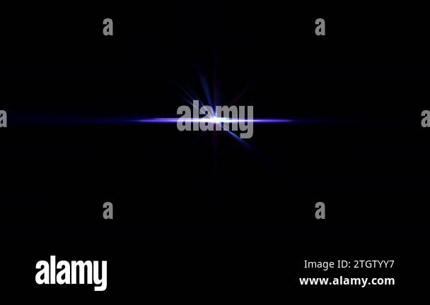 Abstract loop center blue purple optical lens flares light streaks ...