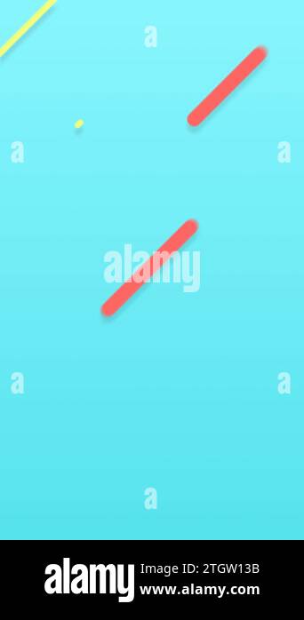 4K. vertical seamless looping of abstract 2D pattern dynamic animation ...