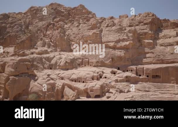 The ancient Petra Theater, a first century AD Nabataean amphitheater ...