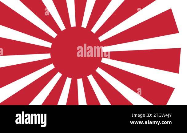 Imperial Japanese Navy Flag, Rising Sun Flag, Empire of Japan Flag with ...