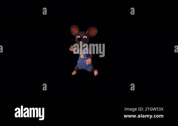 Cartoon Mouse Dancing animation in 3d Stock Video Footage - Alamy