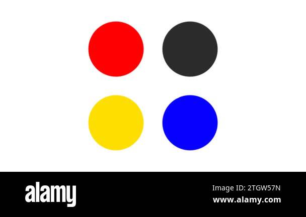 This animated loading screen with colorful circles moving clockwise, is ...