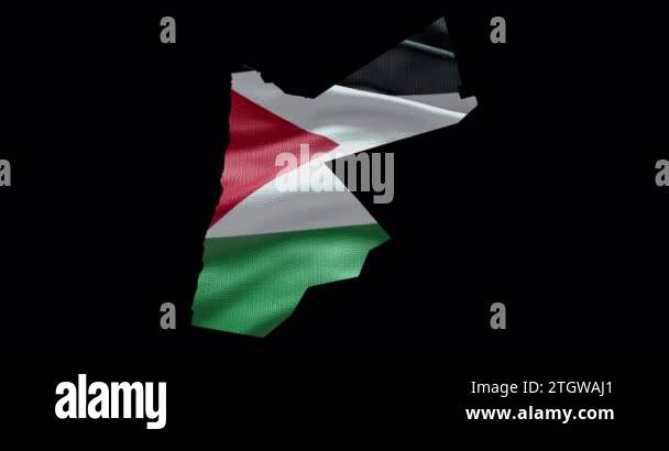 Jordan flag waving alpha channel Stock Videos & Footage - HD and 4K ...