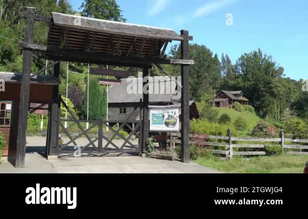 Frutillar, Chile - 12 23 2018: german colonial museum Frutillar in ...