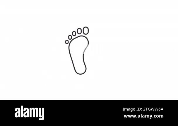 Animated emission linear icon. Carbon footprint. Ecological issue ...