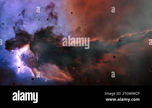 Galaxy space flight exploration space rock scence at Messier16 The ...