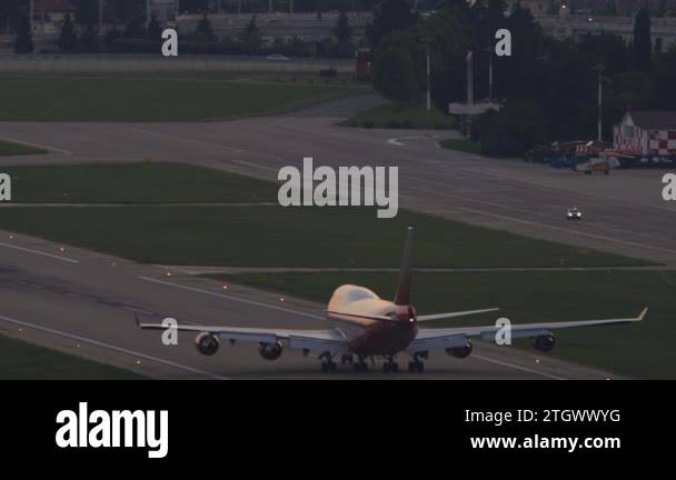 SOCHI, RUSSIA - JULY 28, 2022: Huge four-engine boeing 747 of Rossiya ...