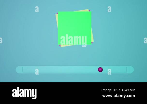 Graphical Switching Animation Square With Green Background In Center At Bottom Is Linear