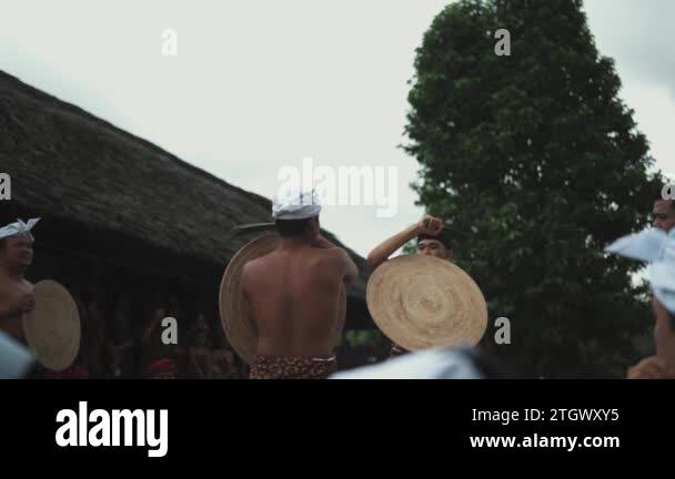 Bali, Indonesia - June 24, 2022: Perang Pandan Mekare-kare ...