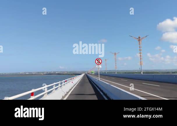 Bali, Indonesia - CIRCA 2022: Driving at Bali Mandara Floating Toll ...