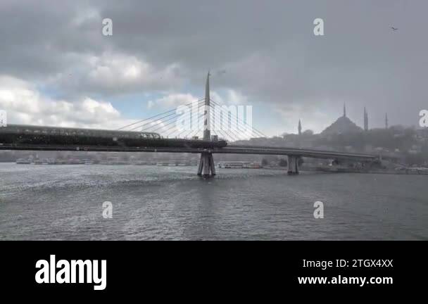 Cable stayed golden horn bridge Stock Videos & Footage - HD and 4K ...