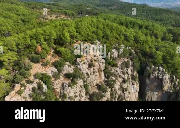 Beautiful nature of Turkey, canyon from a birds eye view Stock Video ...
