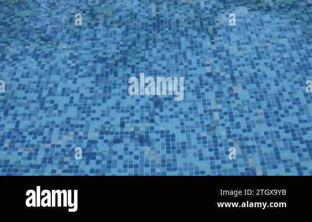 Swimming pool bottom caustics ripple and flow with waves background ...
