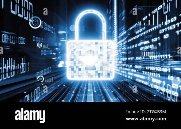 Cyber security and online data protection with tacit secured encryption software . Concept of ...