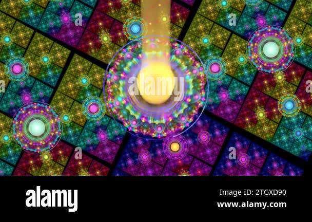 Abstract holographic gradient rainbow animation. Visual illusions, moving waves. 4K motion ...