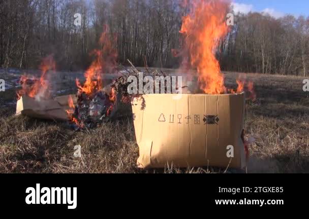Burning cardboard boxes Stock Videos & Footage - HD and 4K Video Clips ...