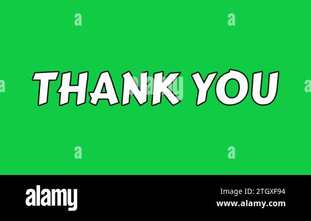 Animated thank you with Algorithm Loop effect in three different ...