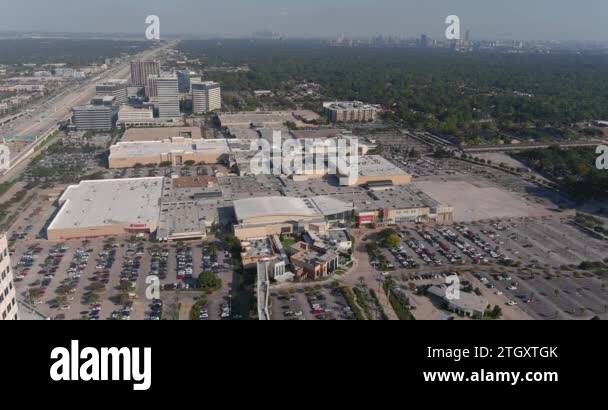 Aerial of the Memorial City Mall area in Houston, Texas. This video was ...
