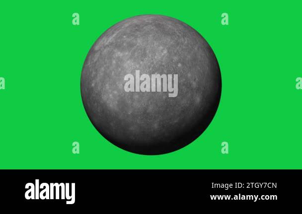 4k Mercury Planet Green Screen, Mercury in Space, Green screen Mercury ...