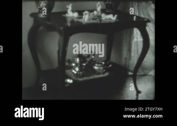 Rome, Italy june 1964: Ancient house interior view in 60s Stock Video ...