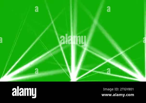 Laser light rays motion graphics with green screen background Stock ...