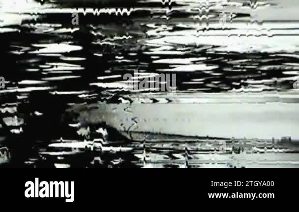VHS glitch texture. Static noise overlay. Old videotape damage. Black ...