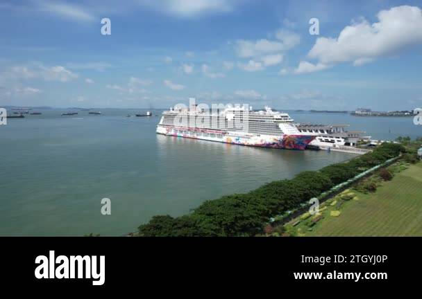 Marina Bay, Singapore - July 17, 2022: The Marina Bay Cruise Centre ...