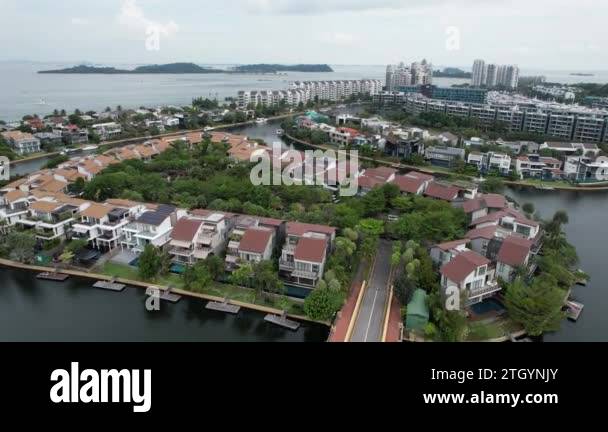 Sentosa, Singapore - July 14, 2022: The Landmark Buildings and Tourist ...