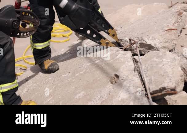 Firefighter using hydraulic tool Stock Videos & Footage - HD and 4K ...