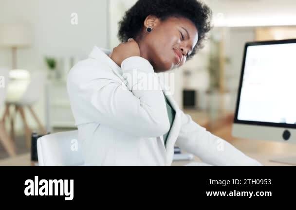 Stiff neck desk Stock Videos & Footage - HD and 4K Video Clips - Alamy